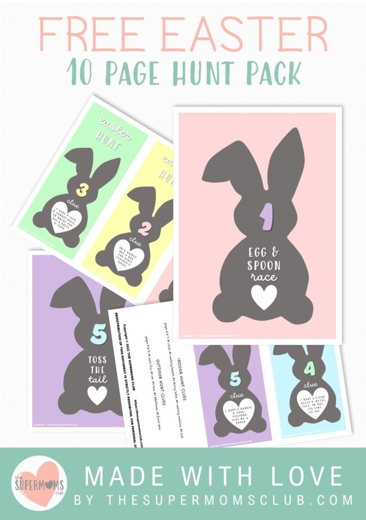 FREE Easter Hunt Printables – 33 Pages - The Supermoms Club